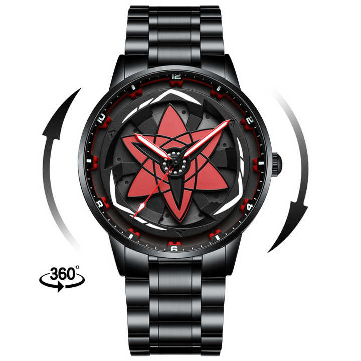 Custom Anime Design Rotatable Dial Wrist Watch for Men