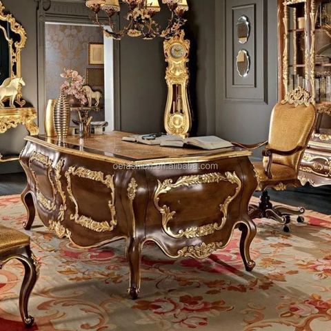 OE-FASHION Custom Luxury French Baroque Style Home Office Furniture ...
