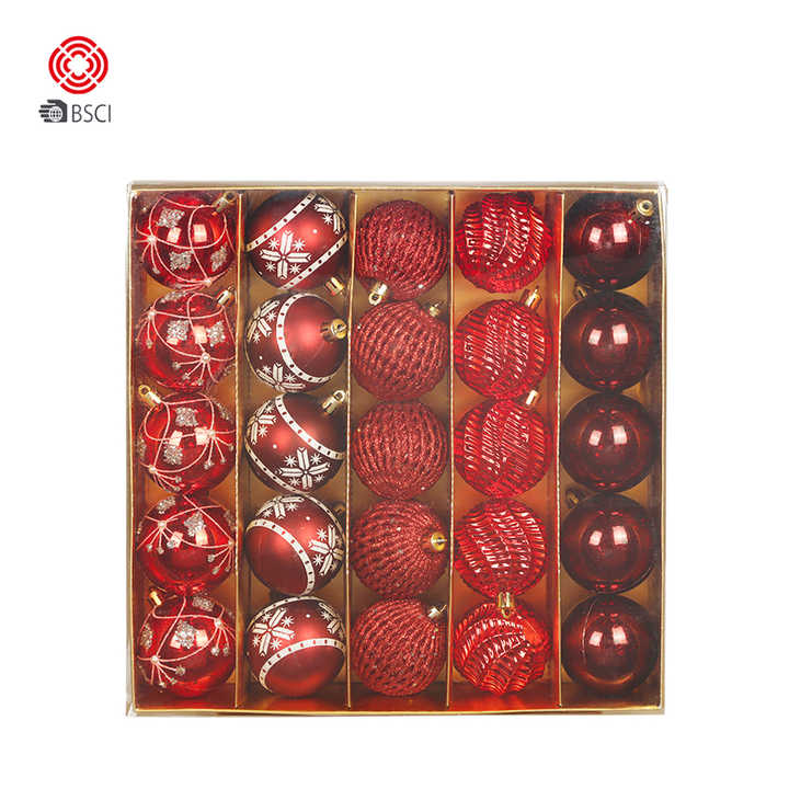 Hot Sale Ornaments Glitter Tree Ball Decoration Christmas Ball Holiday ...