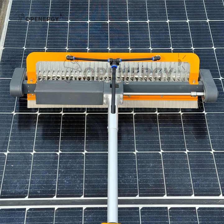 Solar Photovoltaic Panel Cleaning Roller Brush Tool Equipment 7.2M ...