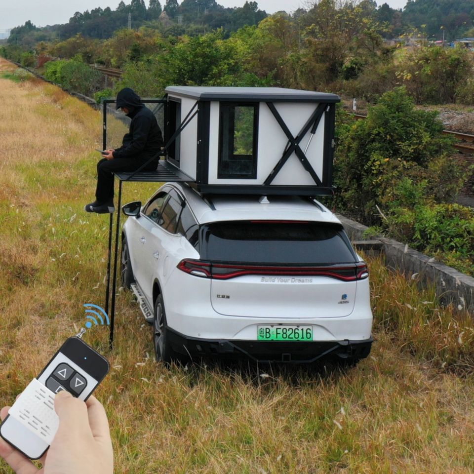 Electric Remote Control RV Electric Lifting Folding Roof Room Roof Top ...