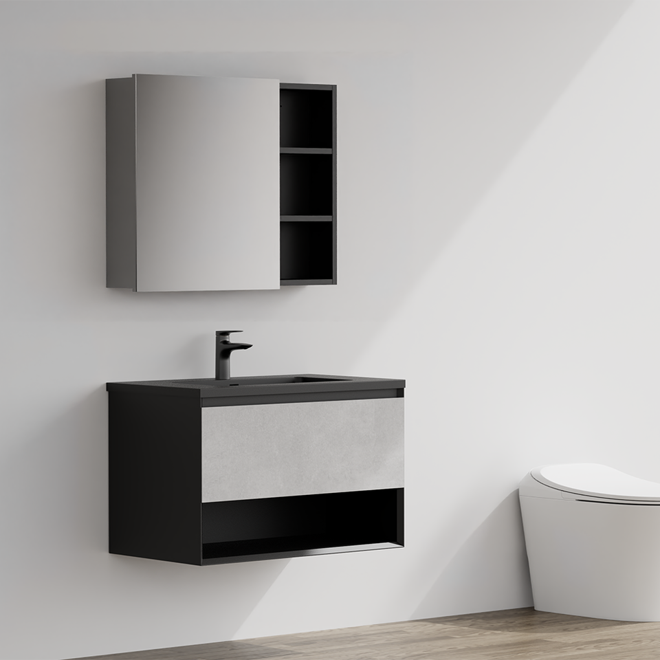 Modern Design Eco-Friendly Durable Bathroom Vanities Set Floor Standing ...