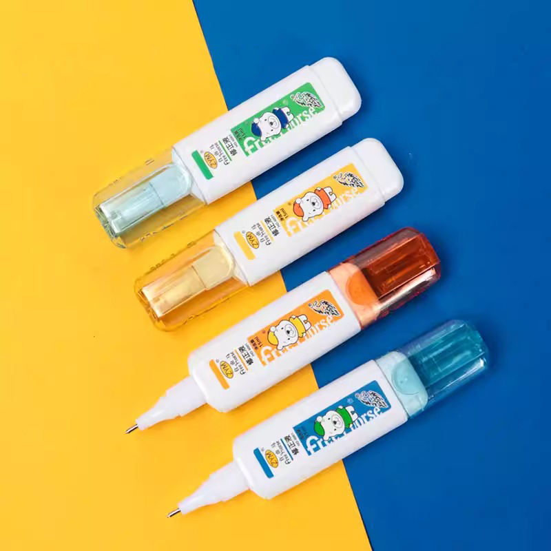 White Liquid Cute Cartoon 15ml Correction Pen Quick Dry Non-toxic ...