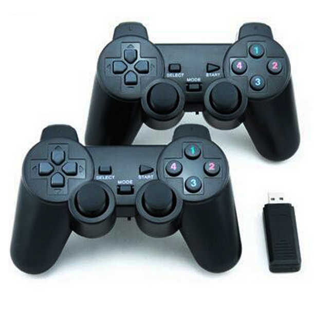 RALAN Wireless Dual PC Twin USB Gamepad 2.4g Vibration 10 Metre Control ...