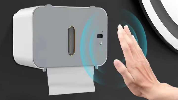 Automatic Sensing Bathroom Waterproof Wall Mounted Paper Holder Tissue ...