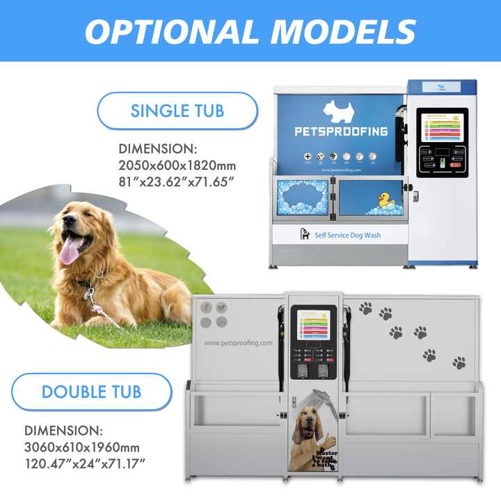 Portable Automatic Dog and Cat Washing Station - Self Service