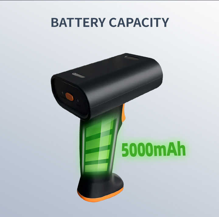 2.4G Wireless UHF Long Range Handheld Rfid Tag Reader 1D 2D Qr Code BT ...