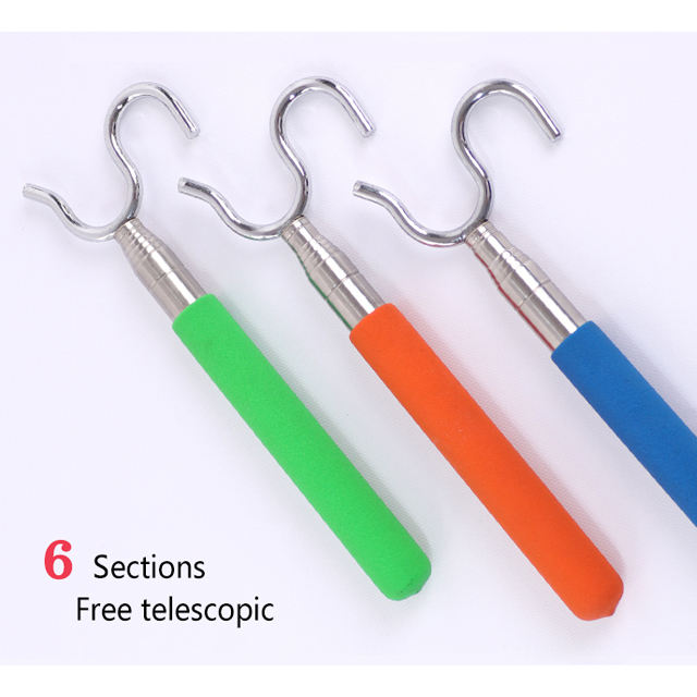 UPSILON 6 Section Durable Stainless Steel Extendable Telescopic Pole ...