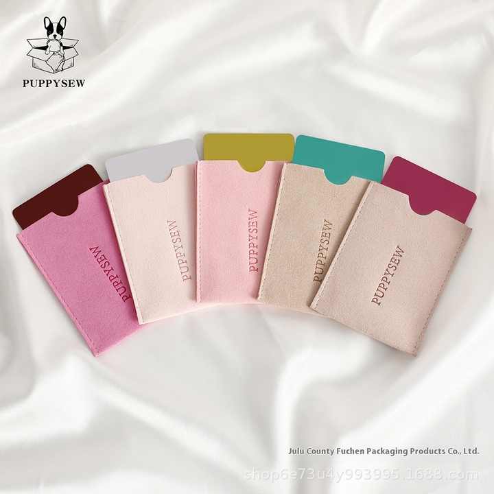 Fuchen Customizable Card Holder Microfiber Fabric Storage Bag for Bank ...