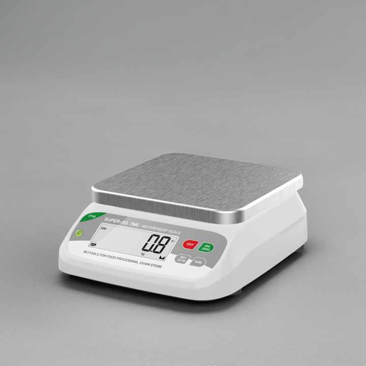15kg Stainless Steel Bench Scale with Large LCD Display Waterproof ABS ...