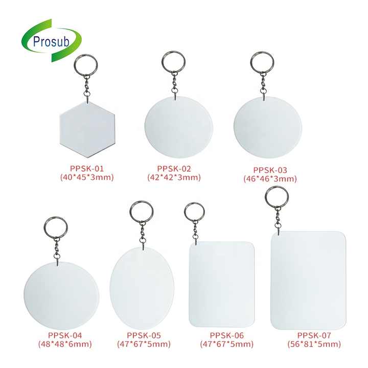 Prosub Sublimation Blank Keychains - Double Sided DIY