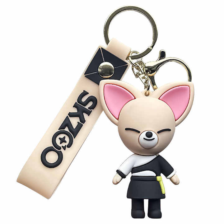 Anime Decorations Keychains 3D Kpop Straykids SK PVC Rubber Keychain ...