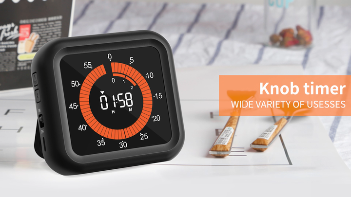 Rotary Timer Smart Silent Visual Analog Timer for Kitchen, Classroom ...