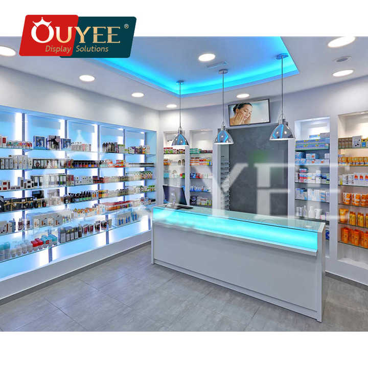 Shop Our Wood Pharmacy Shelves & Medical Store Display Racks