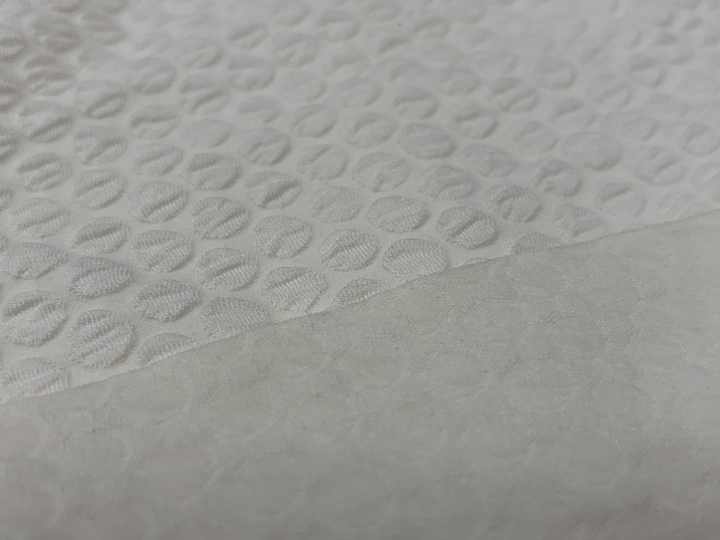 Plain JACQ Bubble Stretch Tricot Fabric for Swimwear