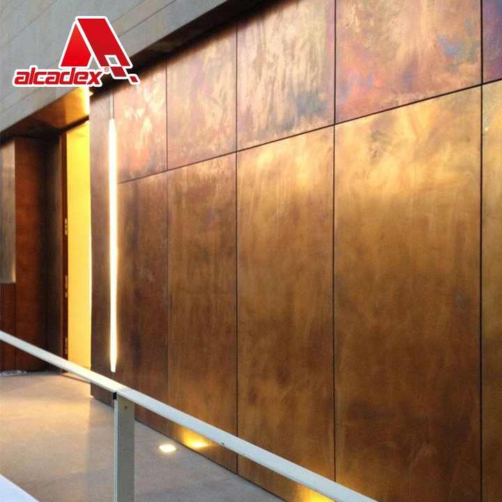 Multi Sizes Color Home Kitchen Cabinet Design Acp Sheet Brushed Finish ...