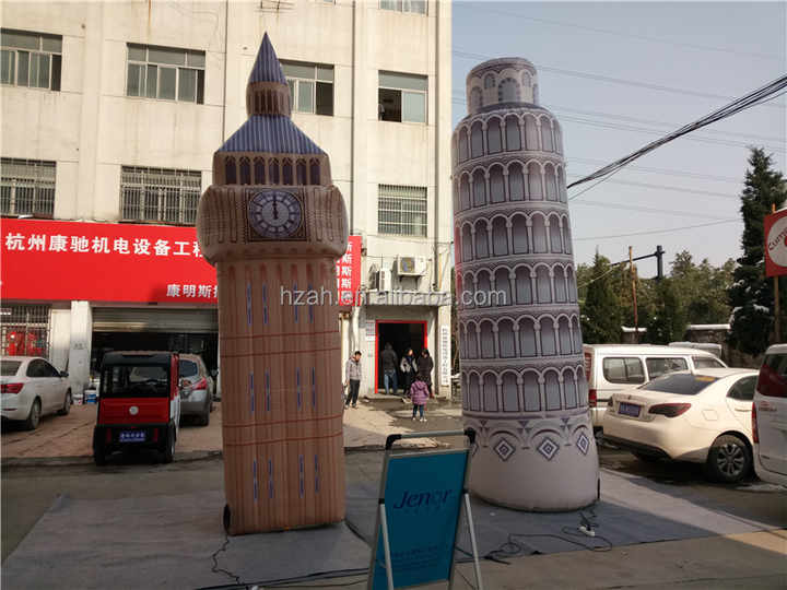 Giant Inflatable Building Models - Big Ben & Leaning Tower of Pisa