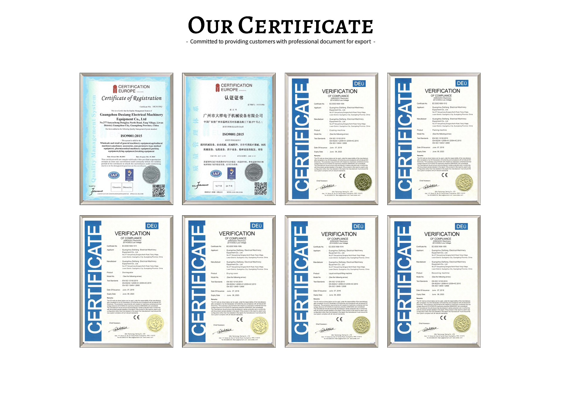 Guangzhou Daxiang Electronic Machinery Co., Ltd. - Packing Machine ...