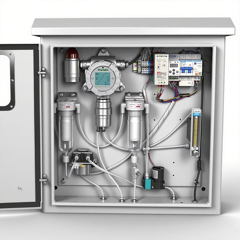 Pump Suction LEL EX Multi-gas Online Monitoring System SO2 CO2 O2 VOC ...