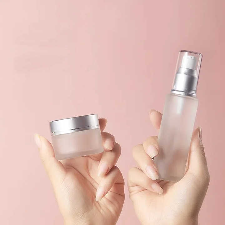 Luxury Cosmetic Packaging clear Frosted Container 20ml 30ml 40ml 50ml 60ml 80ml 100ml 120ml ...