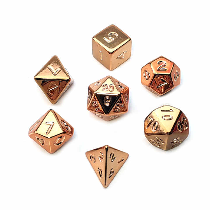 Professional Electroplate Plating Colors Metal Texture Dice Set Acrylic ...