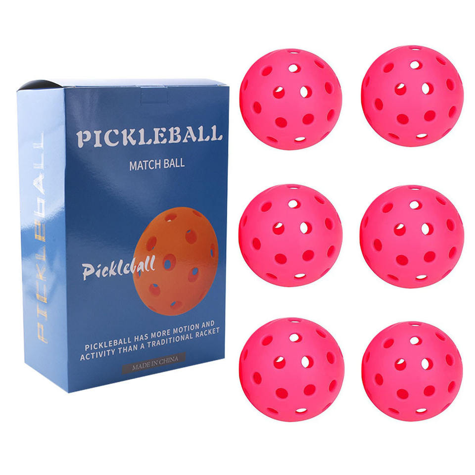 40-Hole 74mm Pickleball Pick Ball Perforated Ball Pe High-Elasticity ...