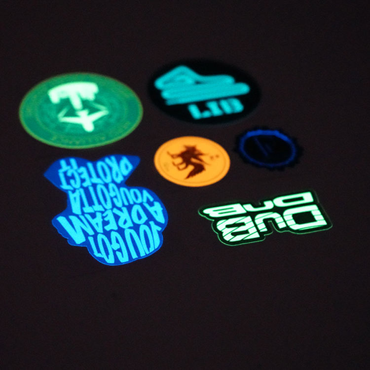 Custom Night Glow in Dark Sticker Die Cut Vinyl Color