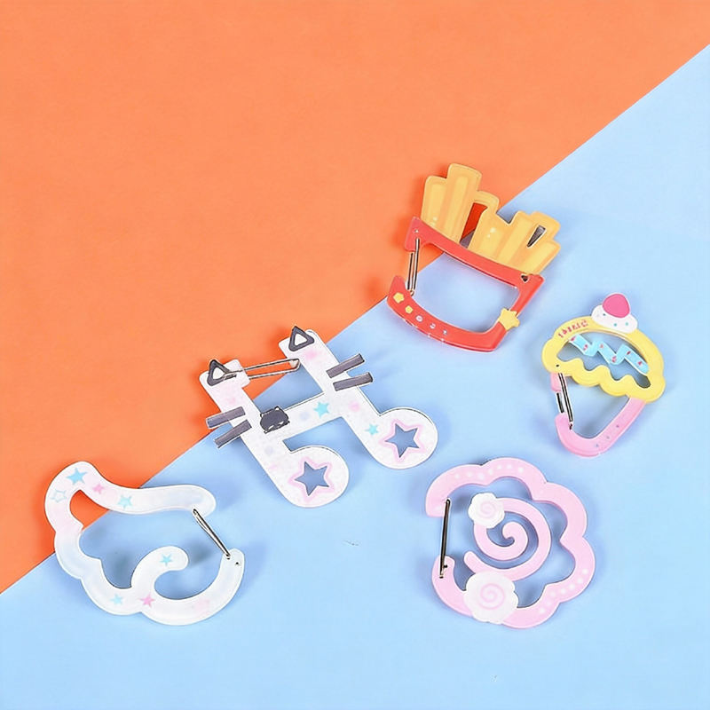Creative Custom Design Logo Acrylic Carabiner UV Printing Cartoon Anime ...