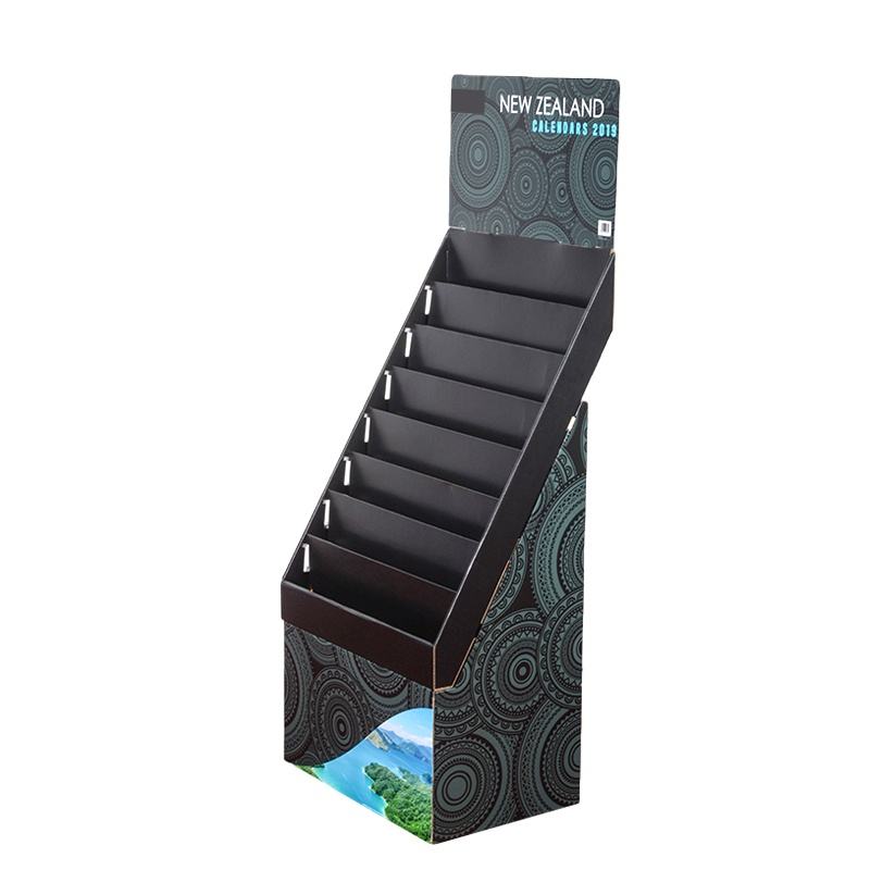 Custom Marketing Stand Cardboard Corrugated Display Stand Books Floor ...