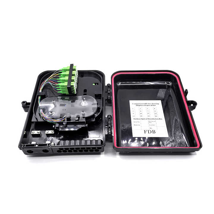 Outdoor 16 Core ABS FDP Fiber Optic Waterproof IP6x Distribution Box ...