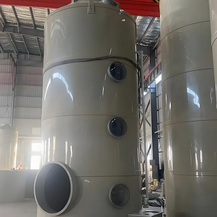 Industrial Wet Scrubber System Acid Alkali Gas Scrubber Motorized Pump ...