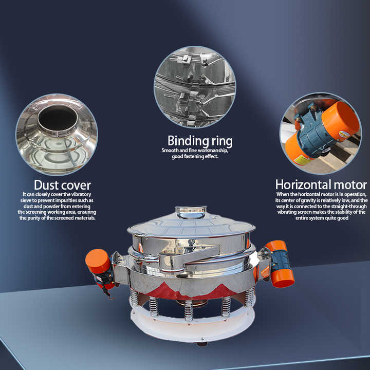 High Efficiency Large Scale Food Grade Flour Sieve with Motor Direct ...