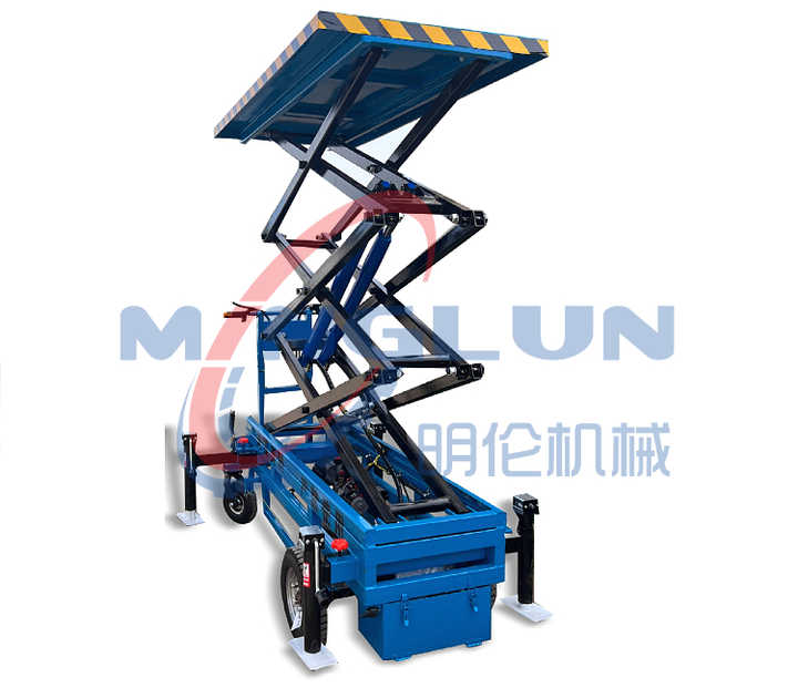 Self Propelled Hydraulic Electric Lifting Trolley for Moving Cargo