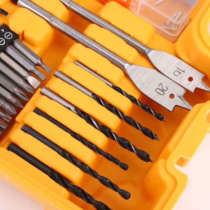 118 Piece Cordless Drill Kit Electric Variable Speed Hand Drill Set for ...
