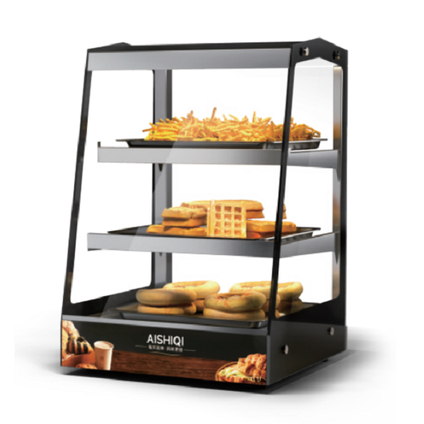 Hot Cake Snack Display showcase for Convenience Store/ Bakery 3 Tier ...