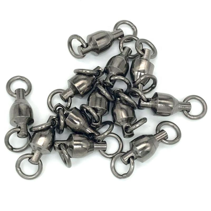 High Strength Stainless Steel Solid Welded Rings Barrel Swivels for Fishing