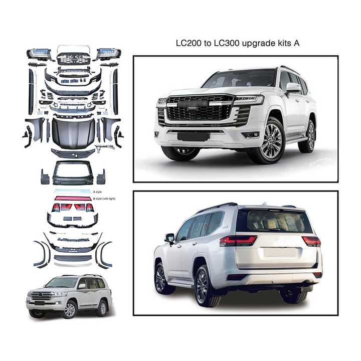 Car Bumper Body Kit Facelift Conversion Body Kit for Land Cruiser LC ...