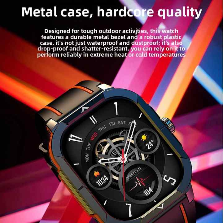 HK56 BT Call Large Capacity Battery Rugged NFC Smartwatch Outdoor ...