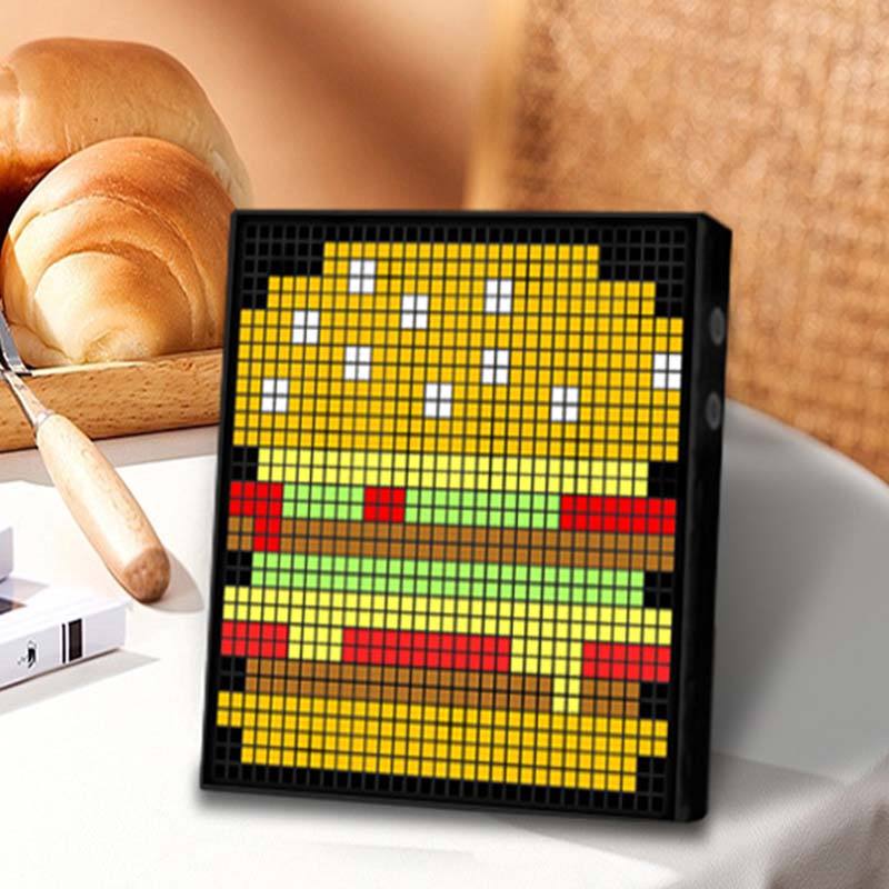 LED Pixel Display Table Pixel Photo Frame Pixel-Style Wall-Mounted ...