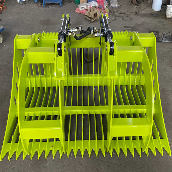 RSBM Skid Steer Hydraulic Grass Grapple Wheel Loader Skeleton Fork ...