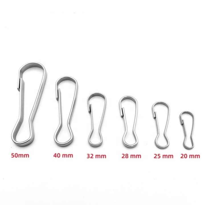 304 Stainless Steel High Quality Spring Hooks Metal Clips Hook Spring ...