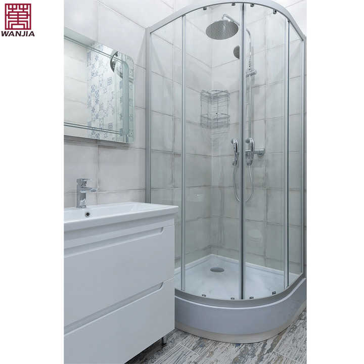 WANJIA Custom Shower Room Frameless Sliding Doors