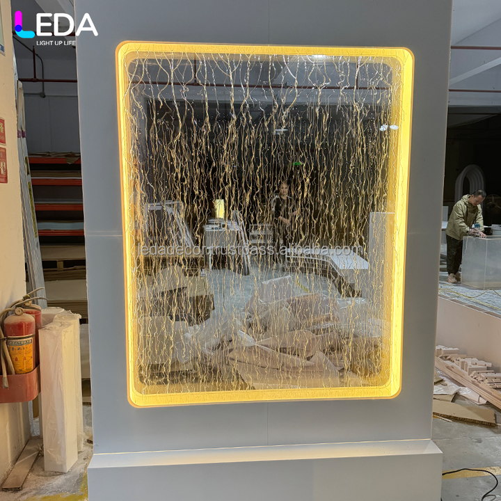 LEDA Welcome Wedding Reception Sign LED Fountain Indoor Waterfall Hotel ...