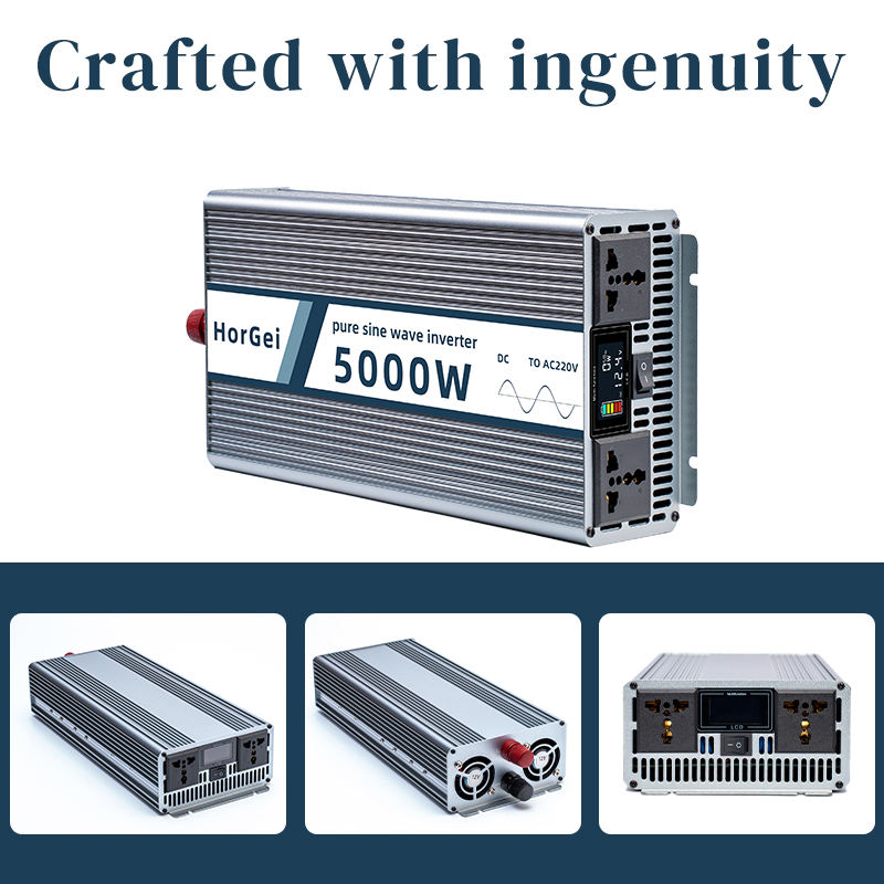 HORGEI WB-5000W High Frequency Peak 5000W Pure Sine Wave Power Inverter ...