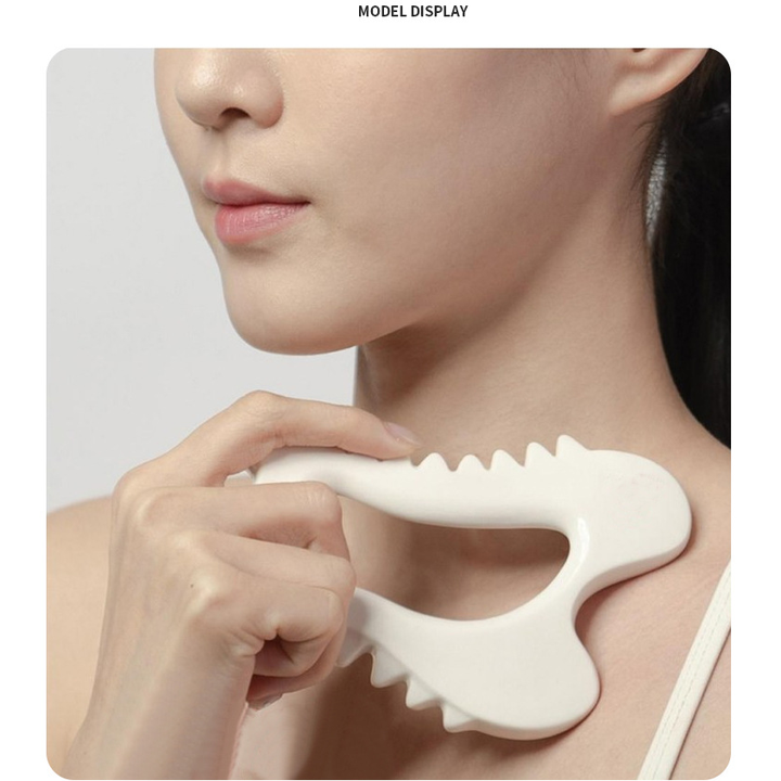 Ceramic Gua Sha - Premium Body Care Tool for Lymphatic Drainage