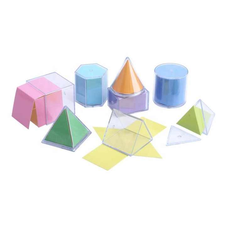 Educational Toy Geometric Shapes - Transparent Plastic