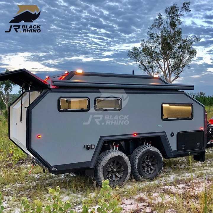 Lightweight 16ft Offroad Caravan for 2-4 People, 4x4 Campervan OEM