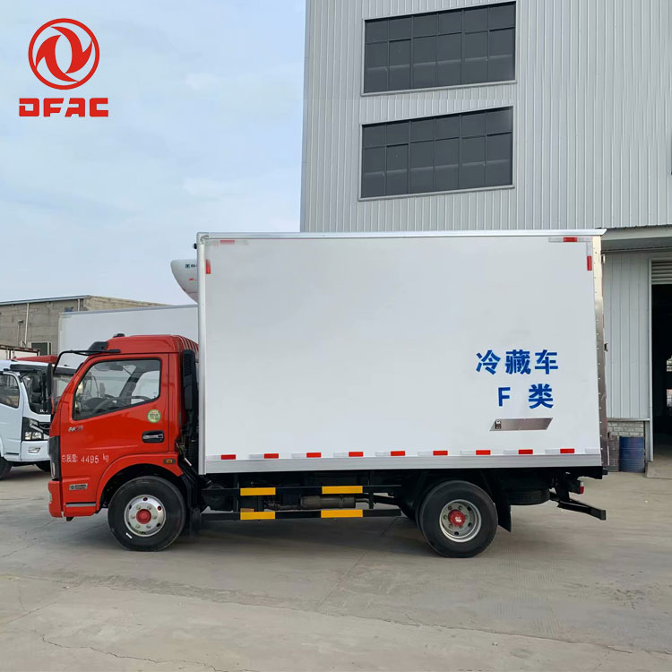 DFAC 5.1m 130HP/170HP refrigerator van 8tons Freezer/chill cold chain ...
