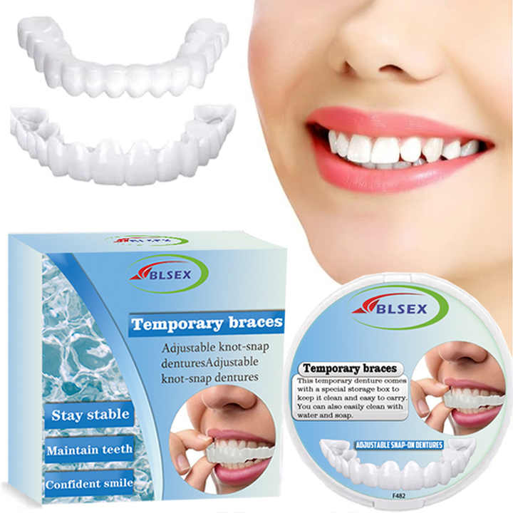 Snap on Teeth Veneers for Men & Women - Nonporous Temporary Dentures ...