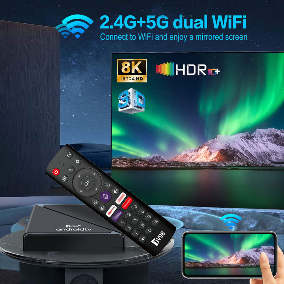 TV98 ATV Pro - Smart IPTV Media Player with Android 14